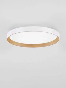 LED stmívatelné dřevěné designové stropní svítidlo Vomos