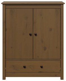 Skříň highboard medově hnědá 83x41,5x100 cm masivní borovice