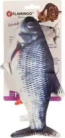 Flamingo Flounder Elektronická hračka pro kočky Ryba šedá 29cm