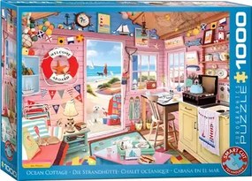 EUROGRAPHICS Puzzle Chata u moře / 1000 dílků / 68 × 48 cm