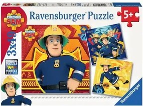 Ravensburger Požárník Sam: Zavolej Sama v nouzi - 3x49 dílků / od 5 le