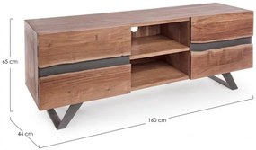 BIZZOTTO malý TV stolek ARON 160x65 cm 0745487