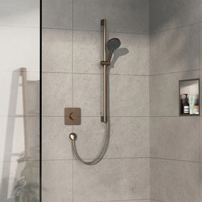 Hansgrohe ShowerSelect Comfort Q, termostat pod omítku pro 1 spotřebič, kartáčovaný bronz, HAN-15581140