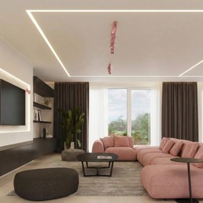 Sollux Lighting Stropní svítidlo RING 4L růžové