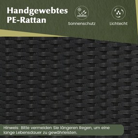 Costway 2-in-1 Venkovní skládací lavice konvertibilní piknikový stůl a s kovovým