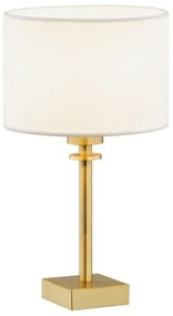 Argon 8047 - Stolní lampa ABBANO 1xE27/15W/230V mosaz/bílá