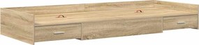Rám postele se zásuvkou Sonoma dub 80 x 200 cm Kompozitní dřevo 3335239
