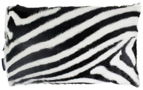 Kožený polštář dekor zebra - 50*30*10cm
