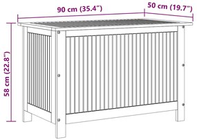 vidaXL Marketos Zahradní úložný box 90 x 50 x 58 cm masivní akáciové dřevo