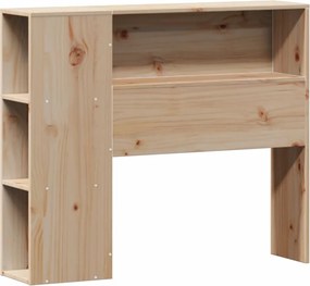 Postel s knihovnou bez matrace 75 x 190 cm masivní borovice 3322972