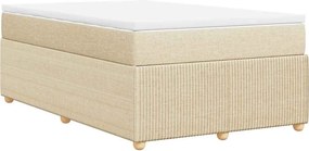 Box spring postel s matrací krémová 120x190 cm textil 3285558