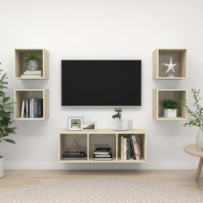 5dílný set TV skříněk dub sonoma kompozitní dřevo 3079613