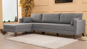 Hanah Home Designová pohovka BELLA šedá levá 275 cm 825BLC1503