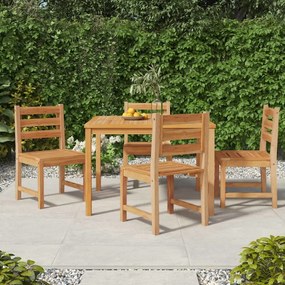 vidaXL Zahradní židle 4 ks masivní teakové dřevo [3157174]