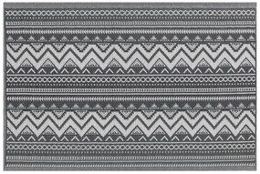 Venkovní koberec 120 x 180 cm černý NAGPUR Beliani