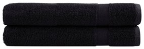 Premium ručníky SOLUND 2 ks černé 80 x 200 cm 600 g/m² 137434