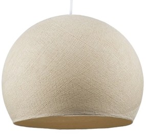 creative cables Stínidlo tvaru kupole z polyesterového vlákna - 100% vyrobené ručně Barva komponentu: Bílá, Velikost ⌀: L - 42cm