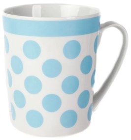 Hrnek modré puntíky, SISI, Český porcelán Dubí, 280 ml