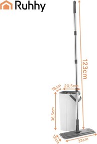 Dvoukomorový mop 8,5 l s kryty Ruhhy 27231