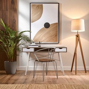 Šedá/v tmavě přírodní barvě jídelní židle z jilmového dřeva District – Premier Housewares