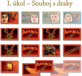 EFKO Společenská hra Harry Potter Turnaj tří čarodějnických škol 3v1 /