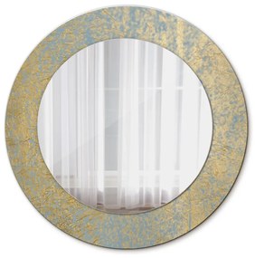Kulaté dekorativní zrcadlo Textura zlatého filmu fi 50 cm