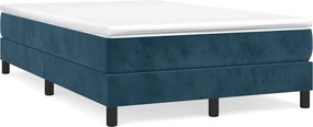 Box spring postel s matrací tmavě modrá 120 x 200 cm samet 3144325