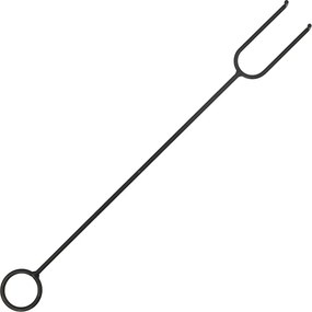 Rustikální přenosné ohniště s pohrabáčem 75 cm XXL ocel 311895