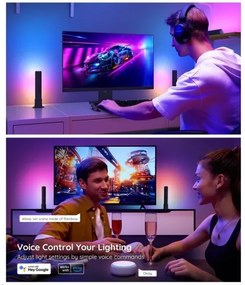 Govee - SADA 2x Flow Plus SMART LED TV & Gaming - RGBICWW Wi-Fi