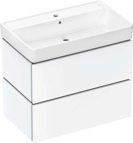 Hansgrohe Xilesa E - Skříňka s umyvadlem, 78x73x48 cm, 2 zásuvky, matná bílá 54397700