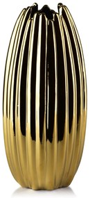Keramická váza RORY 29 cm zlatá
