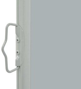 vidaXL Zatahovací boční markýza / zástěna na terasu 80 x 300 cm šedá
