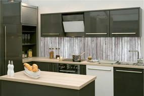 DIMEX | Fototapeta do kuchyně Stará vybledlá prkna KI-260-291 | 260 x 60 cm | šedá