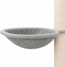 Škrabadlo pro kočky se sisalovými sloupky světle šedé 94,5 cm 171640