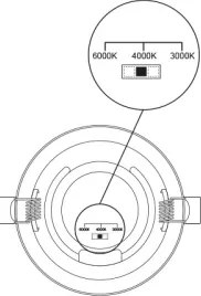 Vestavné LED svítidlo Panlux DOWNLIGHT CCT ROUND 18W PN22400003