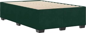 Rám postele bez matrace tmavě zelená 120 x 200 cm samet 3284628