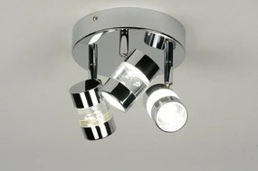 Stropní LED svítidlo do koupelny Longline Crystal Trio