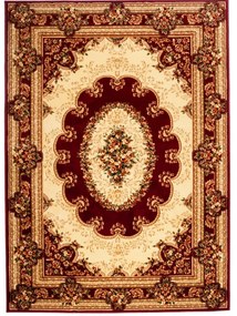 *Kusový koberec klasický vzor bordó 60x100cm