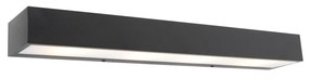 Designová podlouhlá nástěnná lampa černá 60 cm - Houx