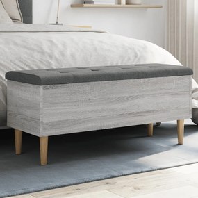 vidaXL Úložná lavice 102 x 42 x 46 cm kompozitní dřevo [835085] Barva: šedá sonoma