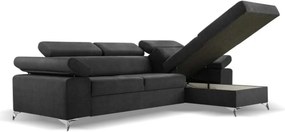 Rozkládací rohová sedačka MARINA MINI 287x174 světle šedá