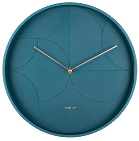 Nástěnné hodiny leon ø 40 cm modré MUZZA