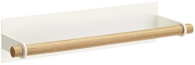 Bílý kovový magnetický držák na roli kuchyňských utěrek Yamazaki Tosca 32 cm