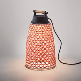 Stolní lampa Bover Nans M/49 LED pro venkovní použití, červená