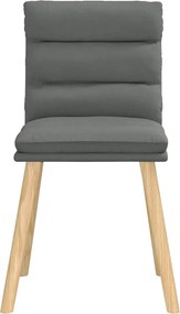 Otočné jídelní židle 6 ks tmavě šedé textil 3315664