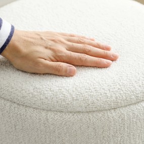 HOMCOM sada 2 úložných pufů potažených chenille a PU, polstrované sezení pro předsíň, ložnici, Hnědá a krémová