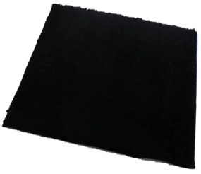 ROUTNER Koupelnová předložka COTTON Černá - Černá / 60 x 60 cm