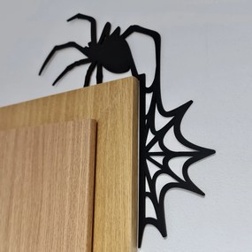 Halloween dekorace PAVOUK Rozměry (cm): 30x35, Barevný vzor: Černá