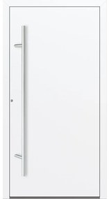 Hliníkové vchodové dveře FM Turen Premium P90 M00 bílé RAL9016 Orientace dveří: Levé, otevírání dovnitř, Standardní rozměr dveří včetně rámu: 100 cm x 200 cm - vnější rozměr rámu