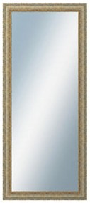 DANTIK - Zarámované zrcadlo - rozměr s rámem cca 60x140 cm z lišty ZVRATNÁ bílozlatá plast (3067)